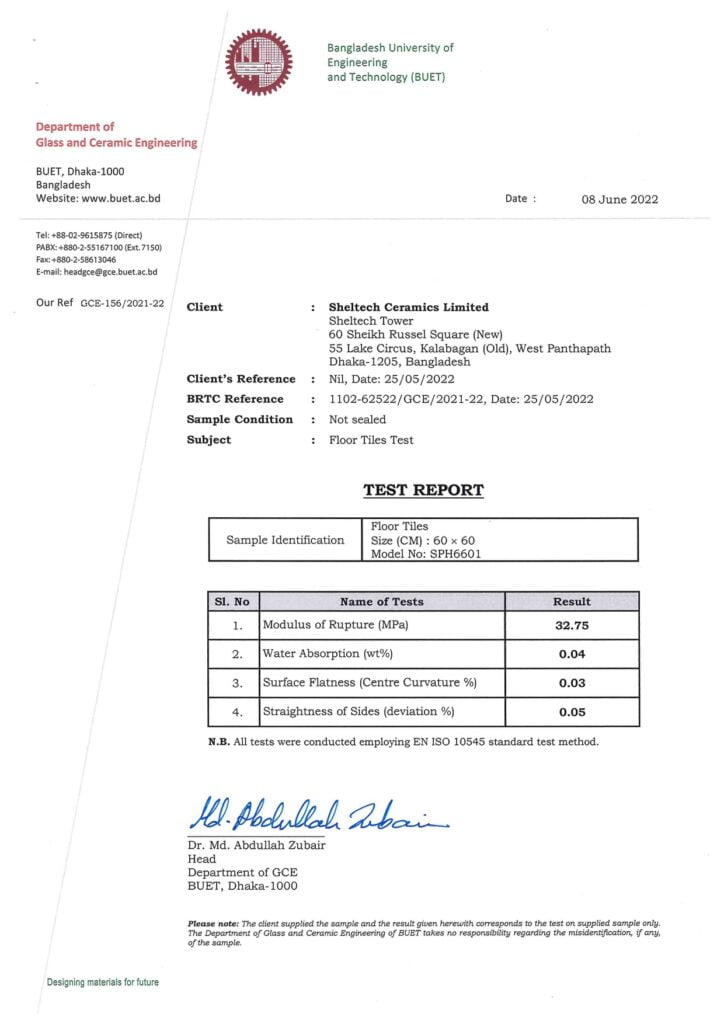 Test Reports – Sheltech